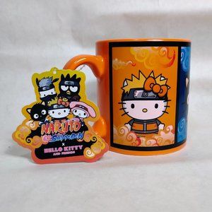 Bioworld | Dining | Sanrio Hello Kitty X Naruto Mug Orange Anime 2 Oz ...